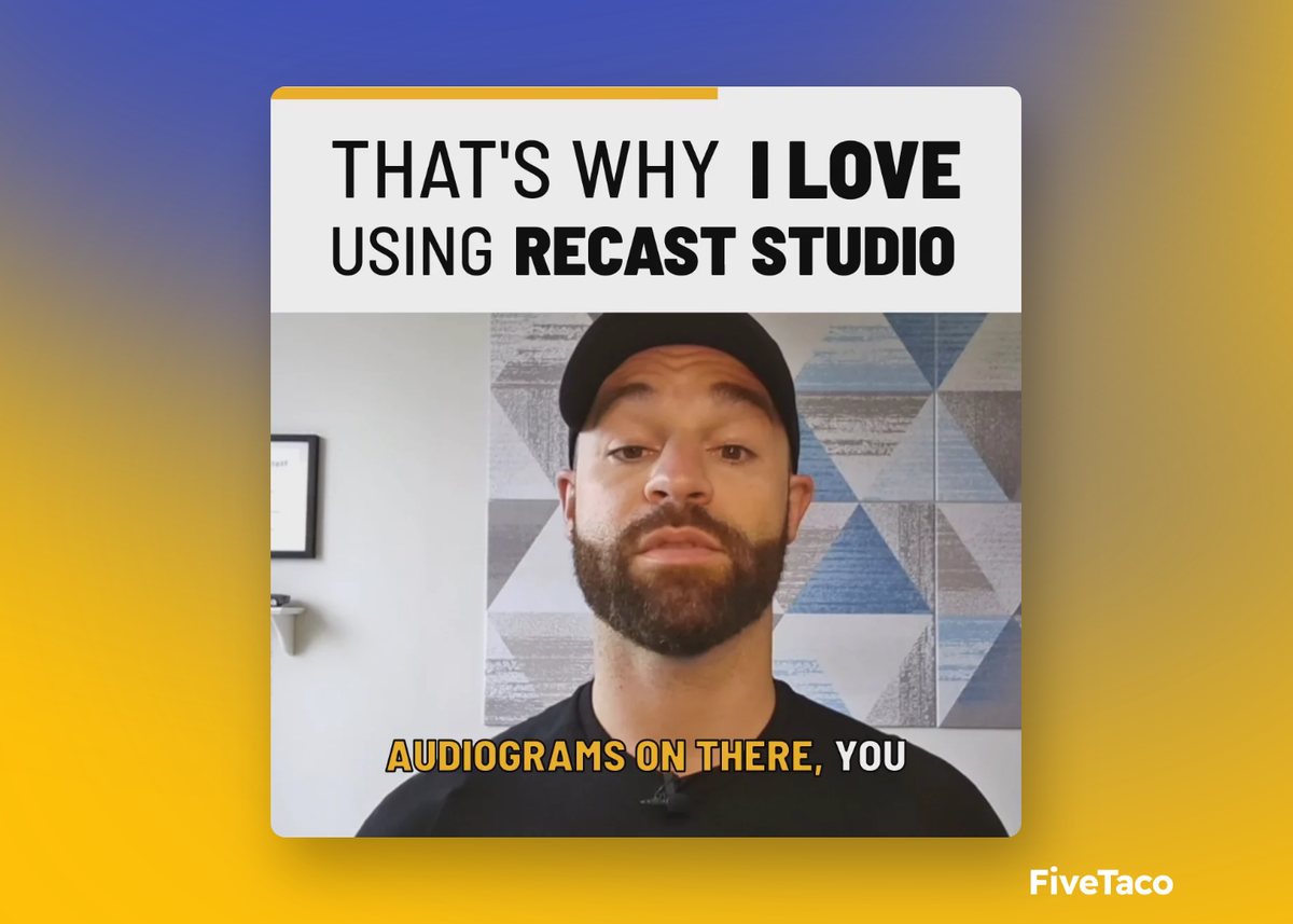 Recast Studio | FiveTaco