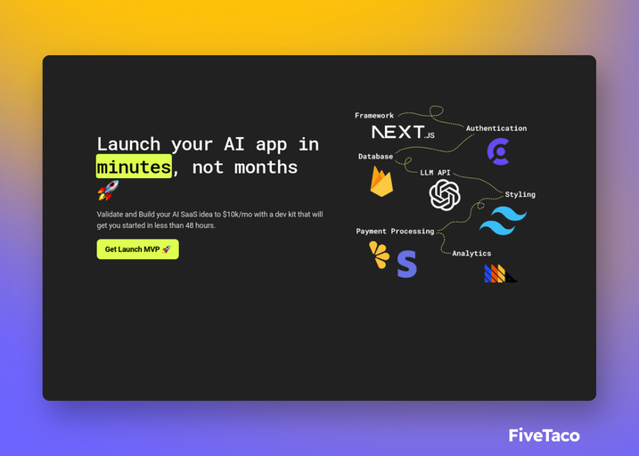 Launch MVP | FiveTaco