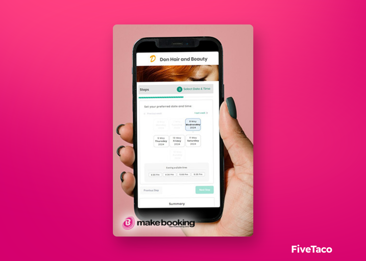 Make Booking Online | FiveTaco