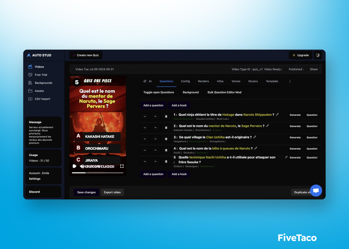 Auto Stud AI | FiveTaco