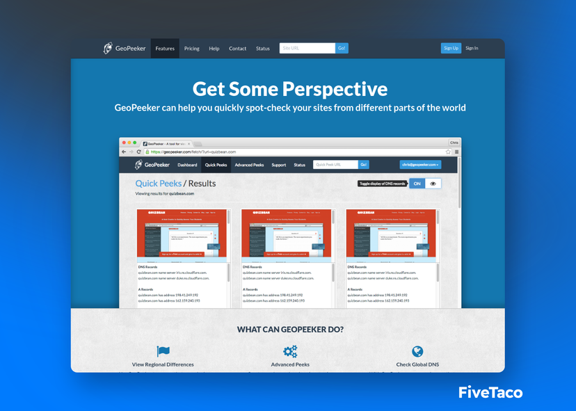 GeoPeeker | FiveTaco