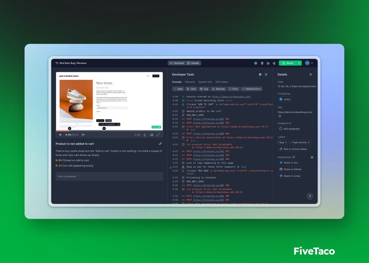 Bird Eats Bug | FiveTaco