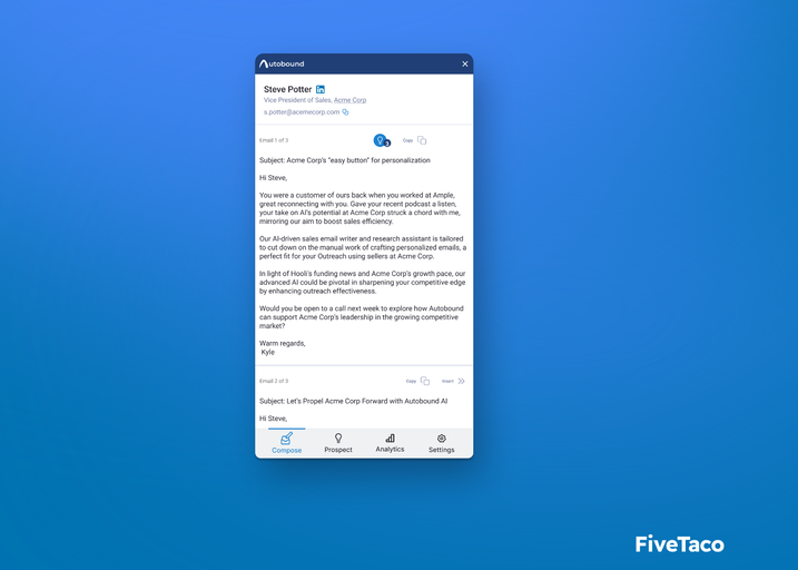 Autobound | FiveTaco