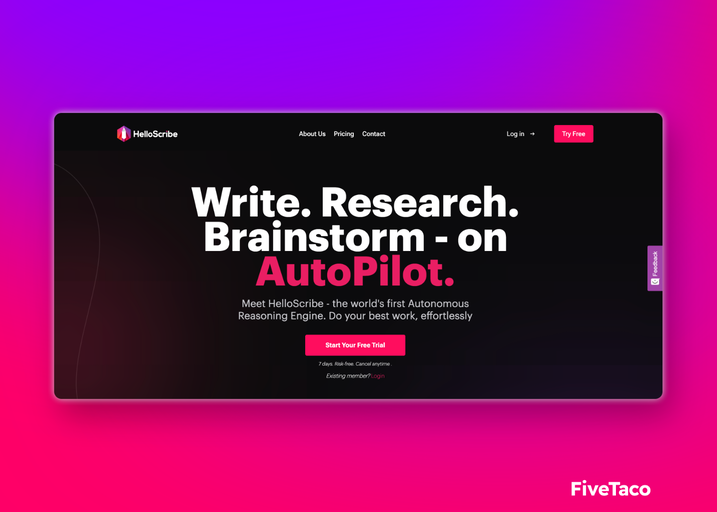 HelloScribe | FiveTaco