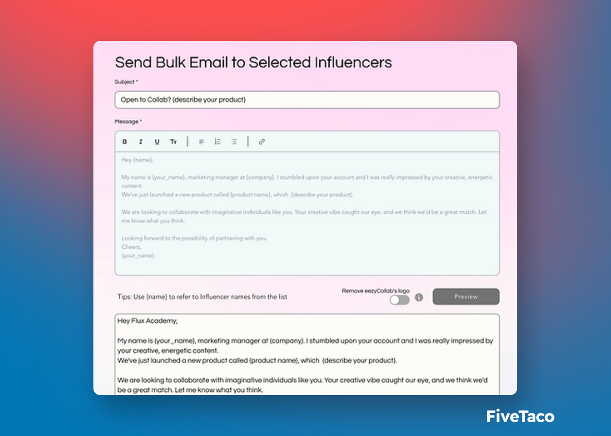 eezyCollab | FiveTaco