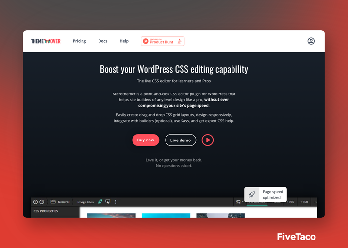 Microthemer | FiveTaco