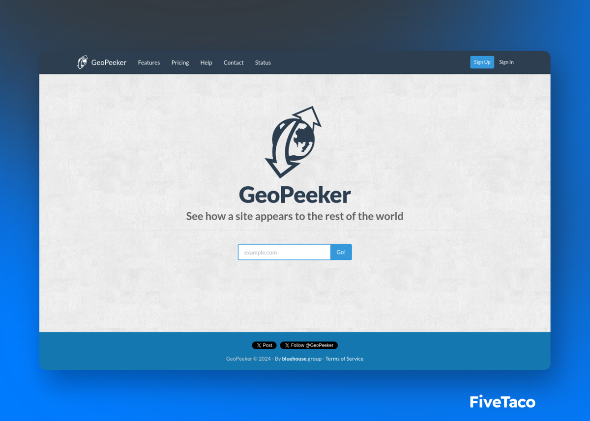 GeoPeeker | FiveTaco