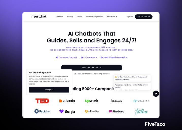 InsertChat | FiveTaco