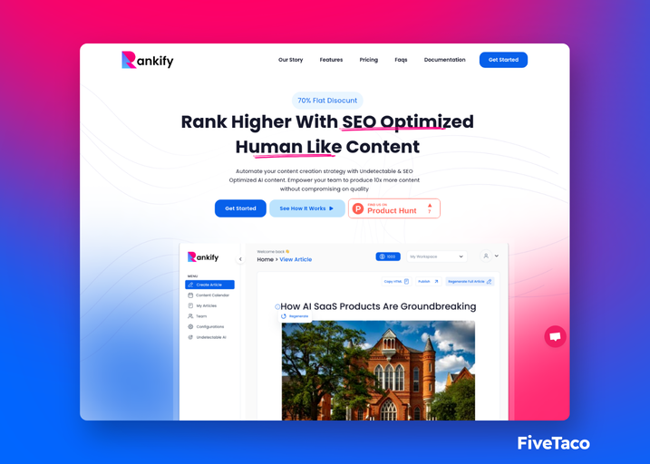 Rankify AI | FiveTaco