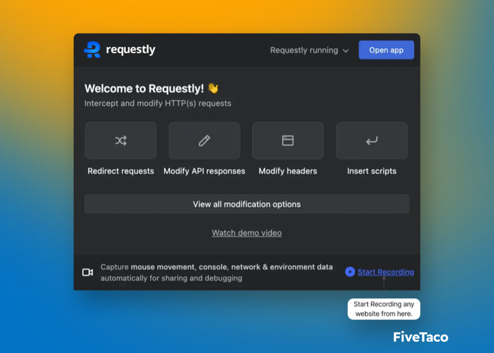 Requestly | FiveTaco