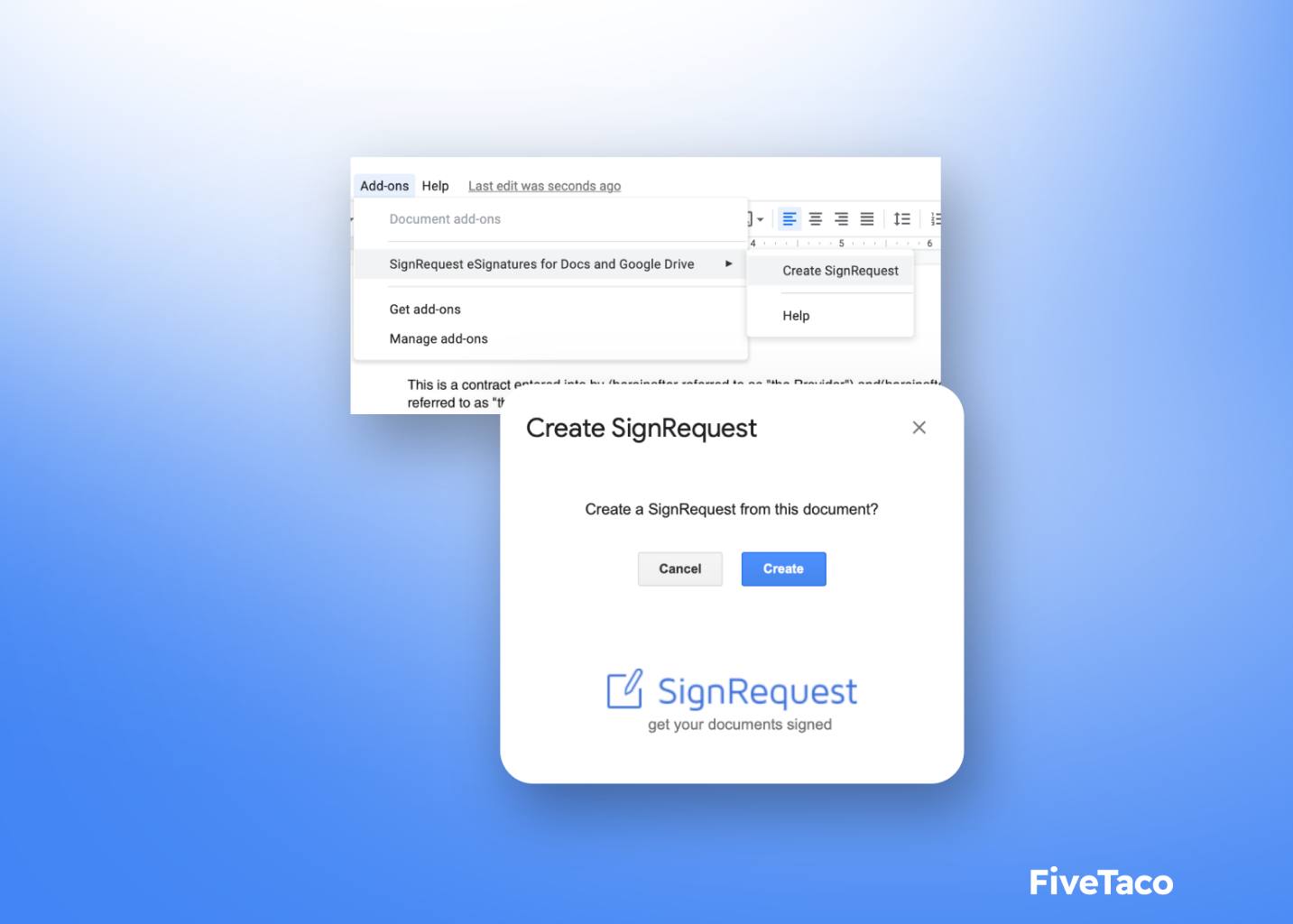 SignRequest | FiveTaco