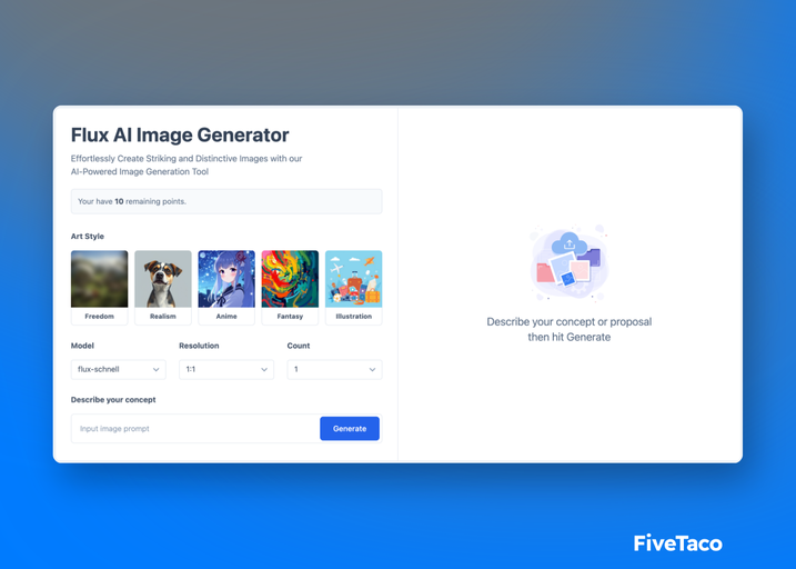 Flux AI | FiveTaco