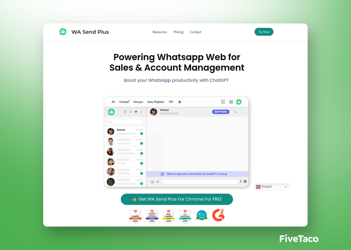 WA Send Plus | FiveTaco