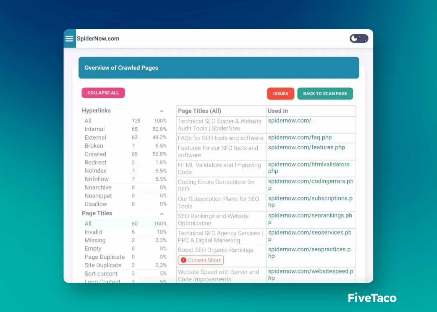 SpiderNow | FiveTaco