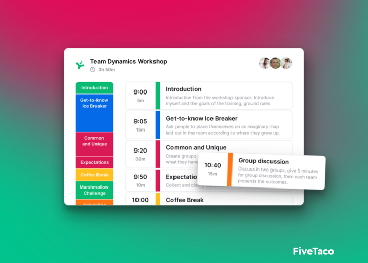 SessionLab | FiveTaco