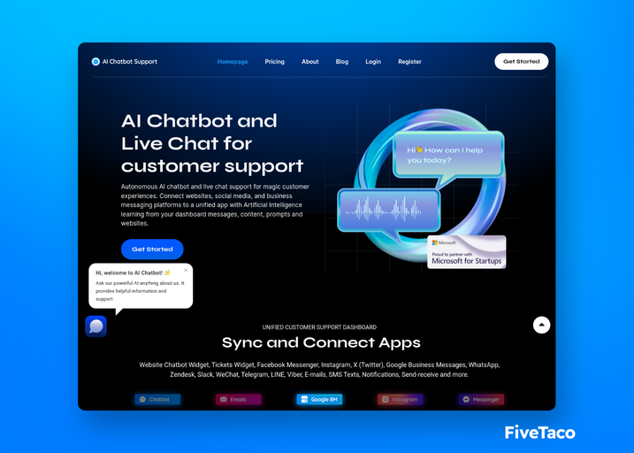 AI Chatbot Support | FiveTaco