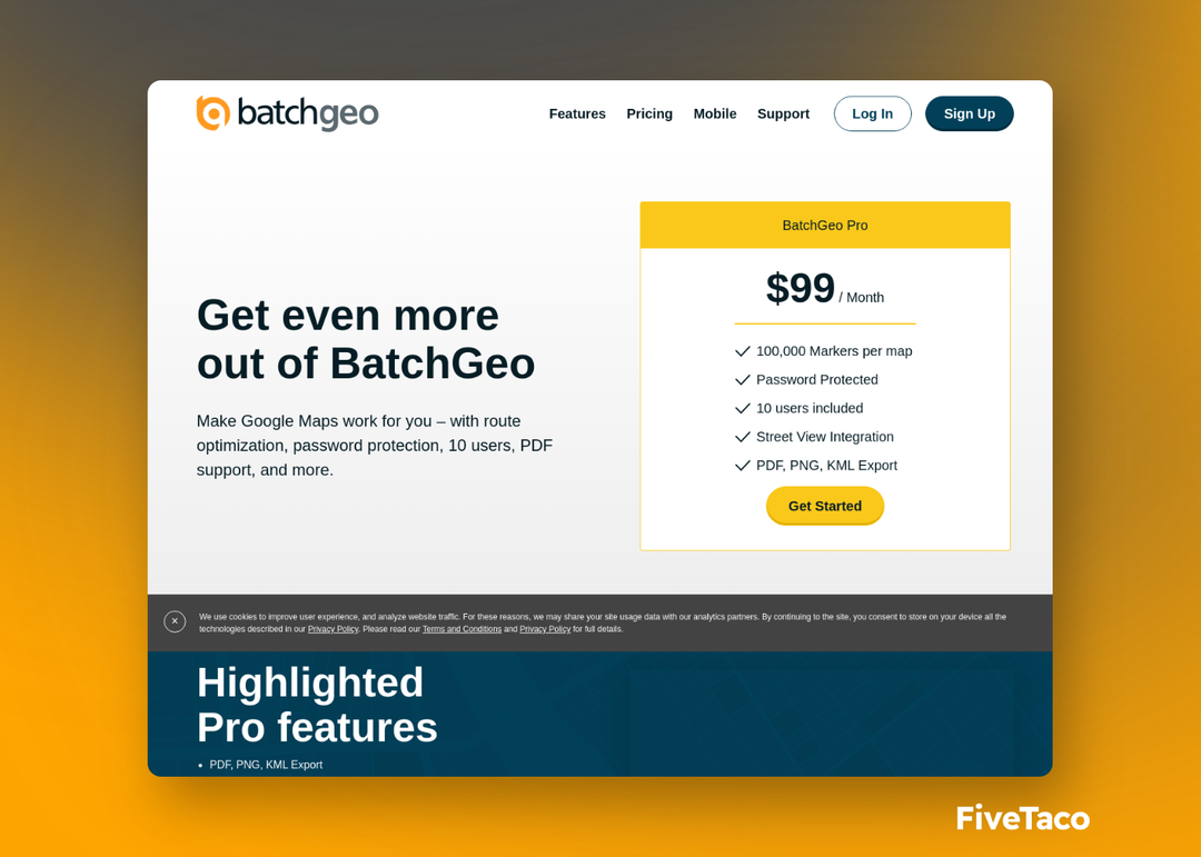 BatchGeo | FiveTaco