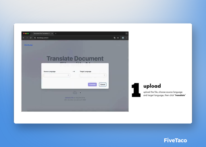 Doc2Lang | FiveTaco