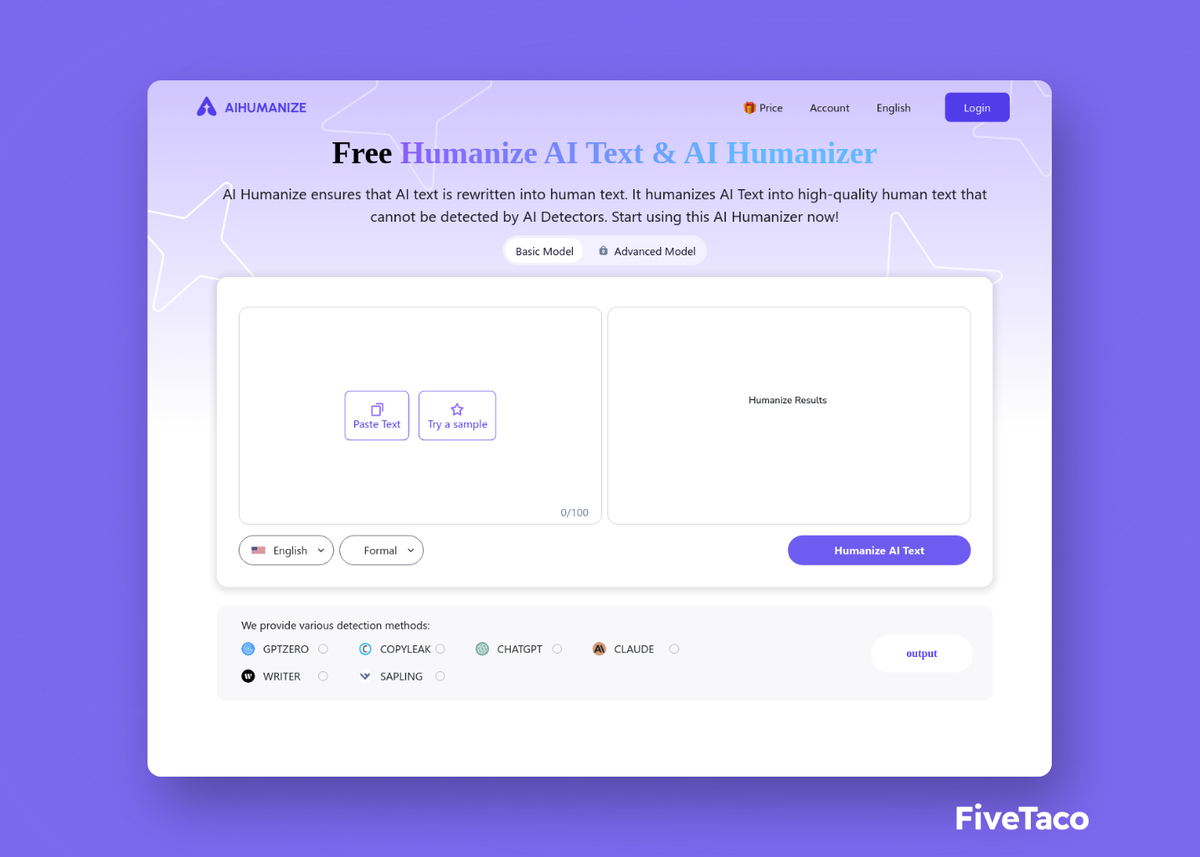 AI Humanize | FiveTaco