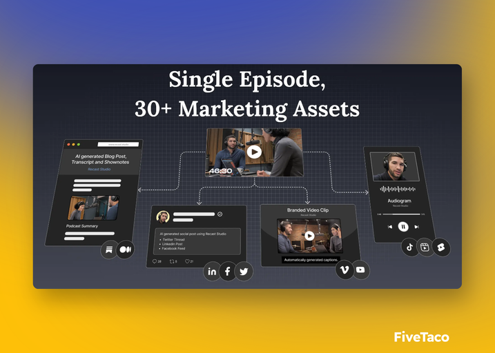 Recast Studio | FiveTaco