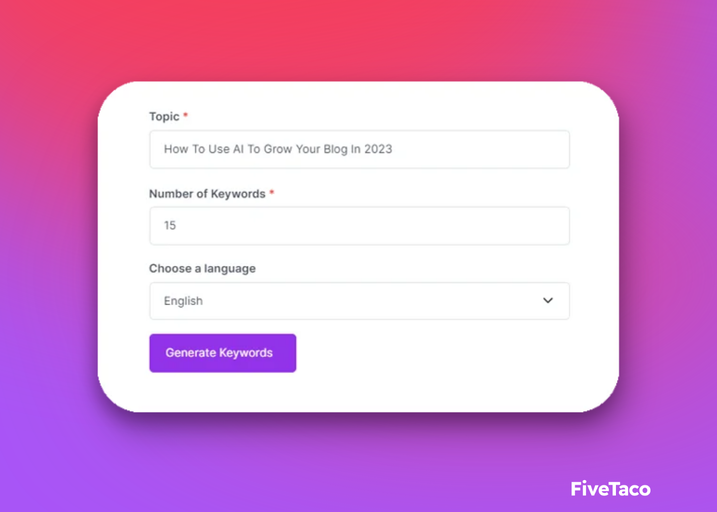 AI BlogWiz | FiveTaco