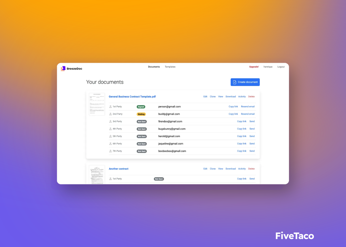 BreezeDoc | FiveTaco