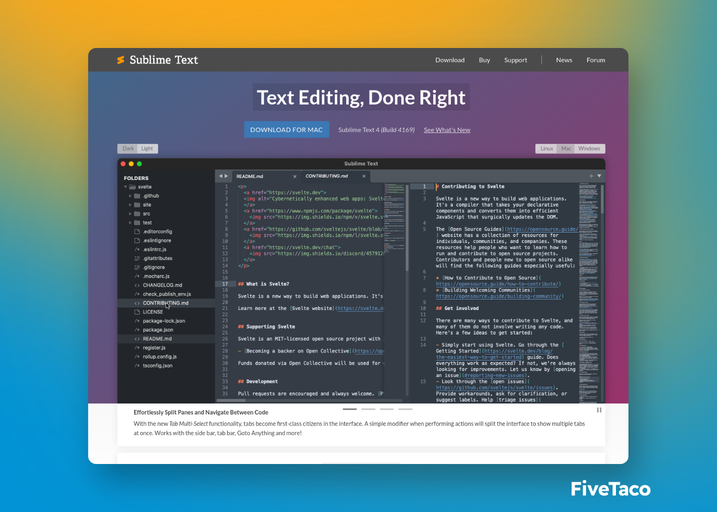 Sublime Text | FiveTaco
