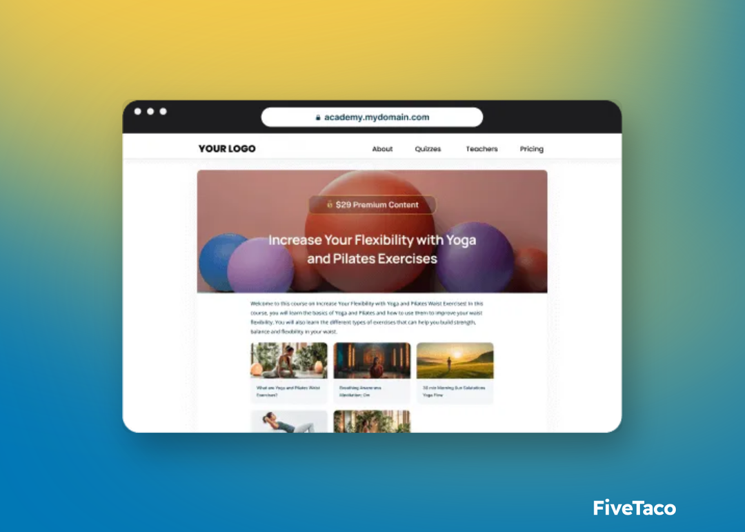 Mini Course Generator | FiveTaco