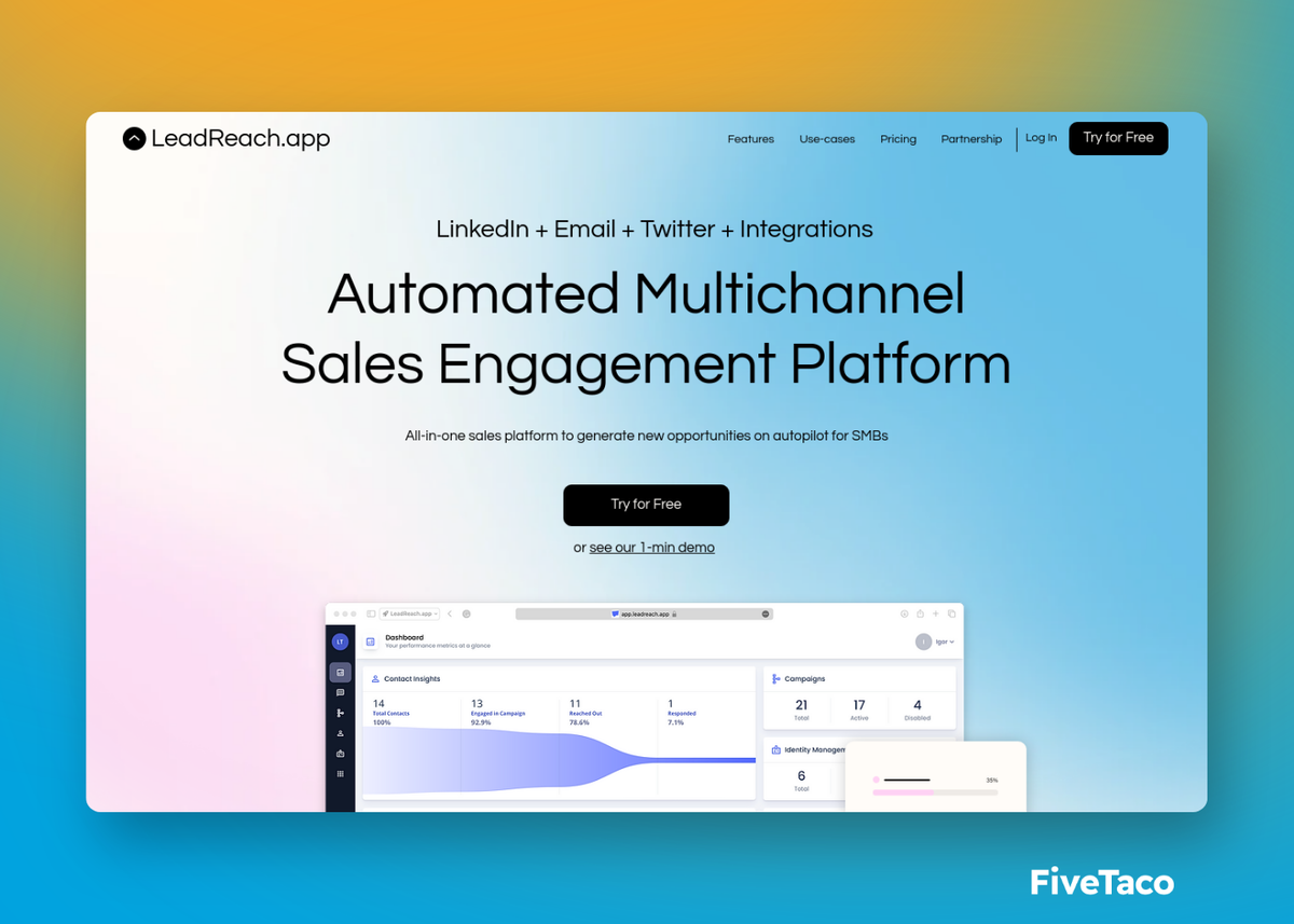 LeadReach.app | FiveTaco