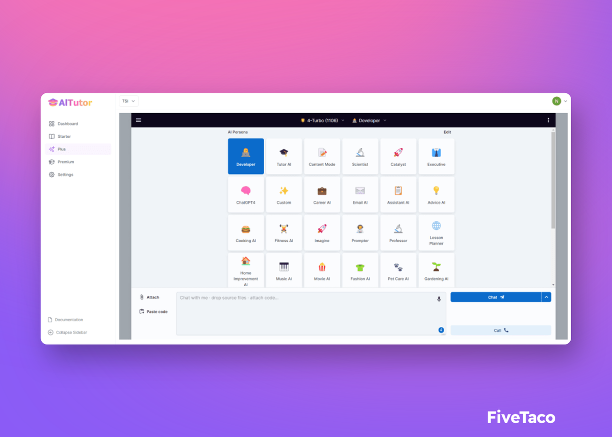 AI Tutor | FiveTaco