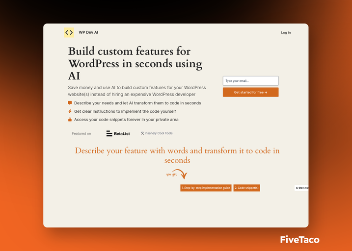 WP Dev AI | FiveTaco
