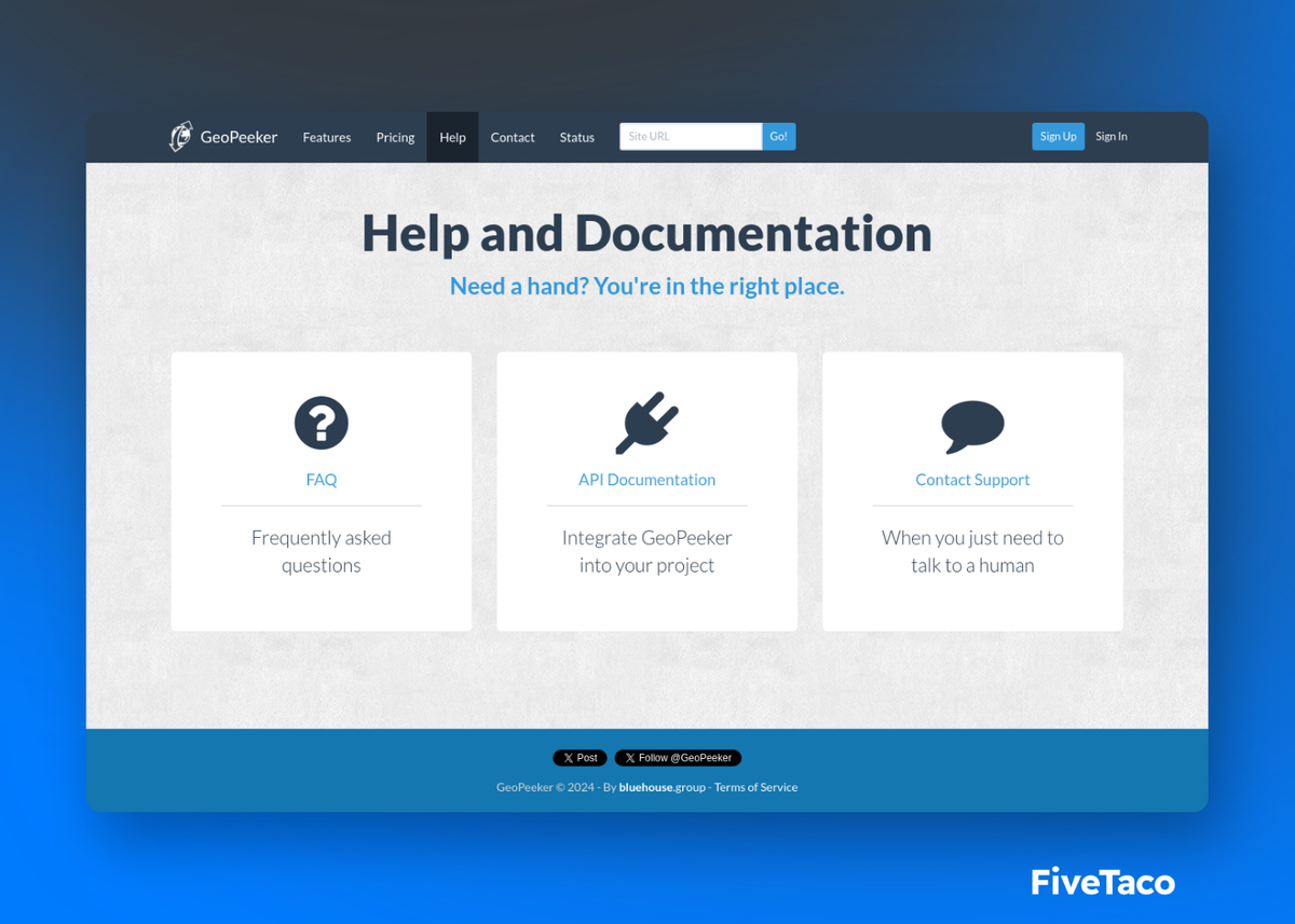 GeoPeeker | FiveTaco