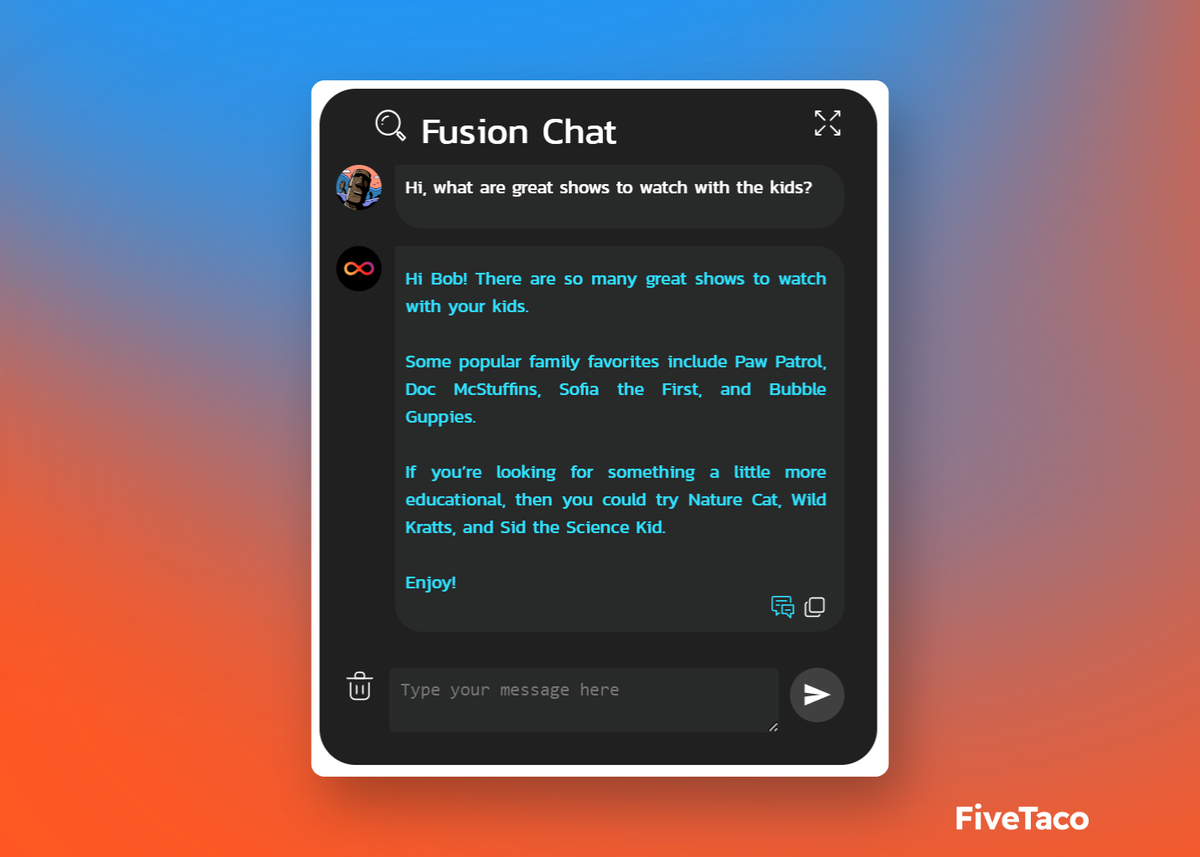 Fusion Chat | FiveTaco