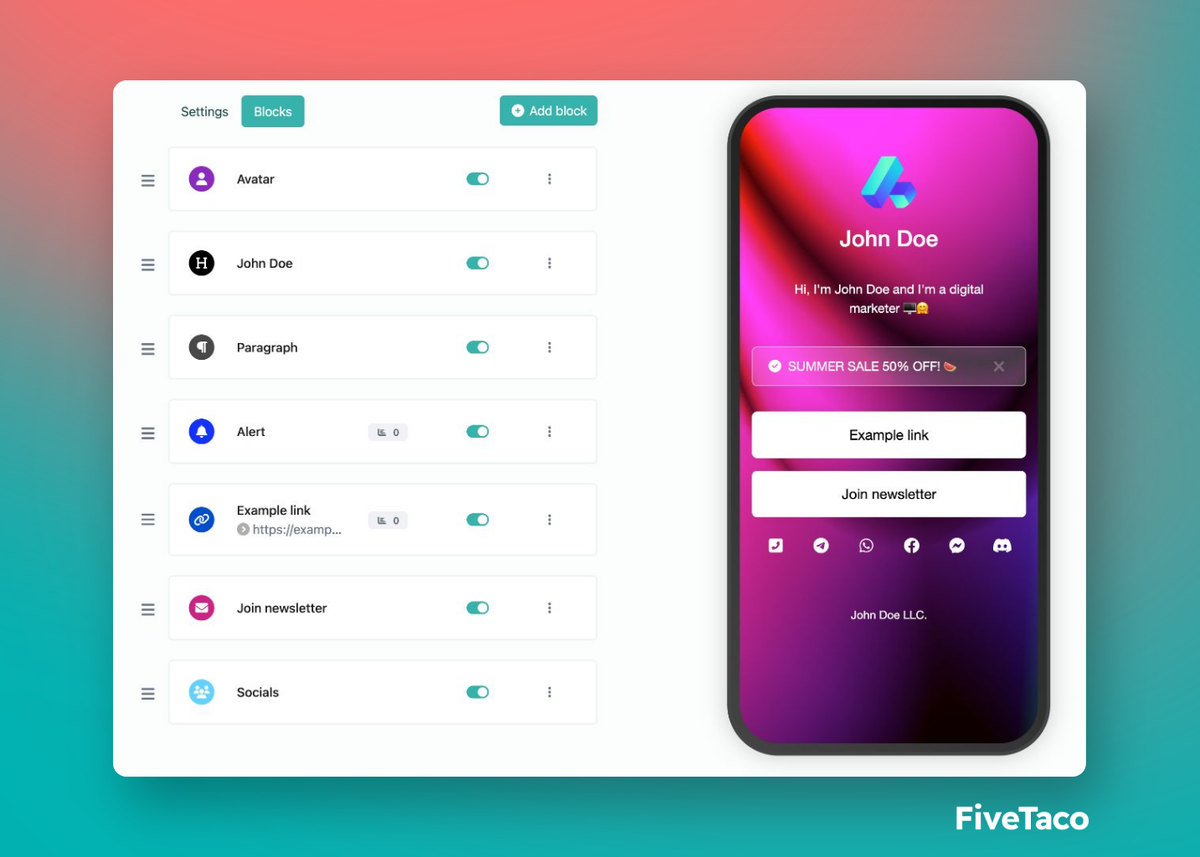 KOL Nation Social Tools | FiveTaco