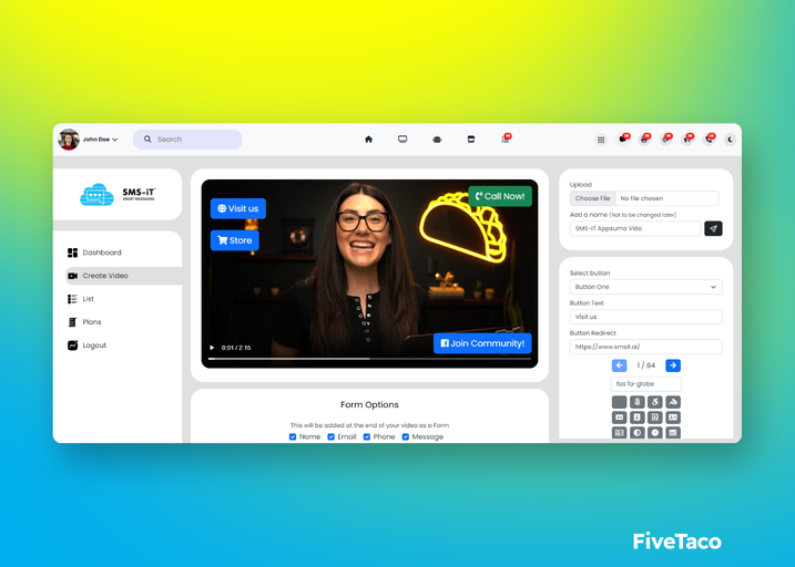 SMS-iT Video Ads | FiveTaco
