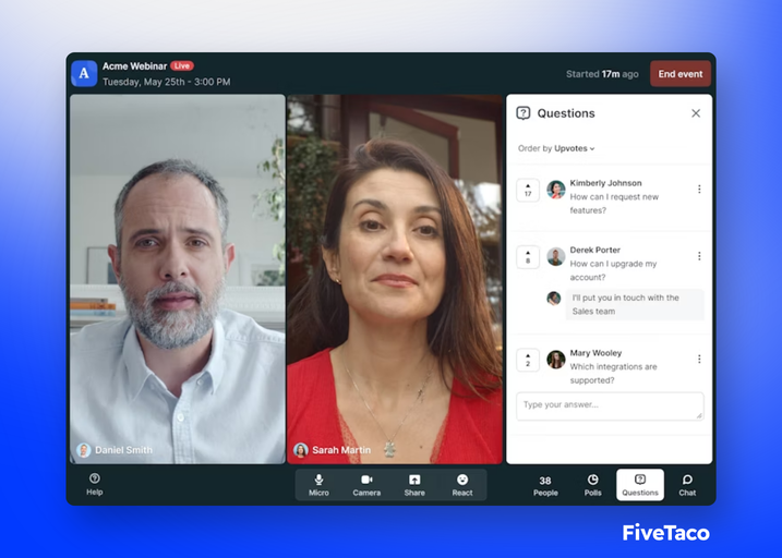 Livestorm | FiveTaco